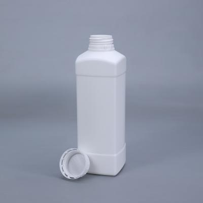 China High Quality HDPE Square Plastic Bottle For Disinfectant And Cleaning Products With Pump for sale