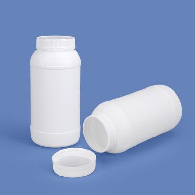 China Wholesale 2L HDPE Fluorinated Bottle Wide Mouth Chemical Plastic Container with Tamper Evident Screw Cap for Organic Solvents for sale