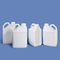 China 5 Liter Plastic Square Jerry Can HDPE Packaging Container with Aluminum Foil Liner ,Enlarged Handle, Visible Level Line and Spiral Cap for Coatings and Solvents for sale