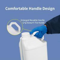 China 5 Liter Plastic Square Jerry Can HDPE Packaging Container with Aluminum Foil Liner ,Enlarged Handle, Visible Level Line and Spiral Cap for Coatings and Solvents for sale