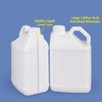 China 5 Liter Plastic Square Jerry Can HDPE Packaging Container with Aluminum Foil Liner ,Enlarged Handle, Visible Level Line and Spiral Cap for Coatings and Solvents for sale