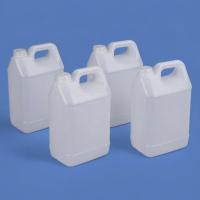 China 5L Food Grade PE Plastic Jerry Can with Whale Mouth Cap and Handle Packaging Can for Water Liquor Sauce Chemical Liquid Storage Use for sale