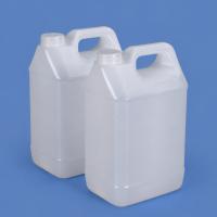 China 5L Food Grade PE Plastic Jerry Can with Whale Mouth Cap and Handle Packaging Can for Water Liquor Sauce Chemical Liquid Storage Use for sale