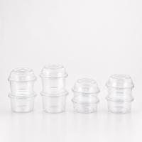 China Custom Clear PET Plastic Cup with Flat or Dome Lid Cold Drink Milk Tea Water Wine Beverage Packaging Use Bulk for sale