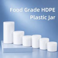 China Factory Direct HDPE Wide Mouth Screw Plastic Jar 150mL-1L with Aluminum Foil Liner Jar for Seasoning Grains Baking Powder Use for sale