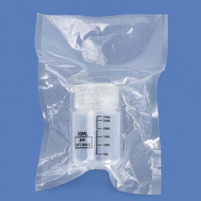 China Factory Direct 30ml 60ml Sterile PP Reagent Bottle with Vacuum Pack for Chemical Reagent Dispensing and Storage for sale