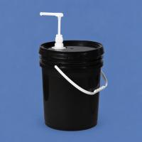 China Custom Printed PP Plastic Bucket with Pump Lid 5 Gallon Bucket for Thick Liquid, Syrup, Sauce and Industrial Fluid Use for sale