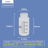 China Durable HDPE Wide Mouth Sample Bottle 8oz 16oz Bottles with Tight Sealing PP Lid for Laboratory Chemical Storage for sale