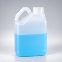 China 5L HDPE Plastic Jerry Can for Liquid  Packaging White Translucent Plastic F-Style Jug with Handle for sale