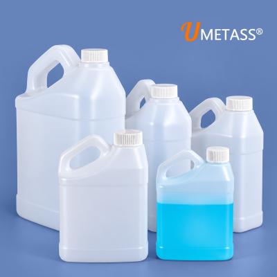 China 500ml-3.8L HDPE Plastic Jerry Can Square Bottle with Screw Cap Inner Lid Leak Resistant Design for Water Oil Sauce and Alcohol for sale