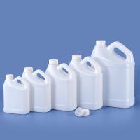 China 500ml-3.8L HDPE Plastic Jerry Can Square Bottle with Screw Cap Inner Lid Leak Resistant Design for Water Oil Sauce and Alcohol for sale