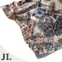 China Premium Mulberry Silk Shawl Digital Printed Custom Silk Scarf 180×90cm for sale