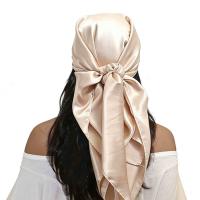 China Silk Like Satin Neck Scarf Square Bandanas Hair Wraps Scarf For Sleeping for sale