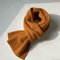 China 50×50cm Wool Scarves For Ladies Square Designer Wool Scarf Brown for sale