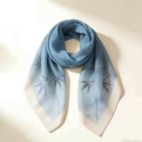 China Premium Luxury Silk Scarf Customizable 27.5×27.5In Square Satin Head Scarf for sale