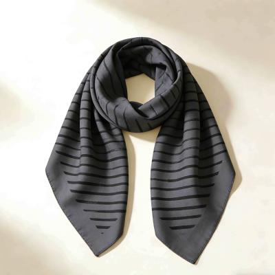 China Customizable Square Neckerchief 100% Mulberry Silk Neck Scarf Gift Packed for sale