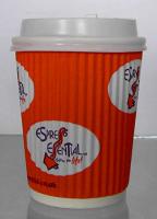 China Food Grade Single Wall Paper Cups With Double Side PE Coated Color Optional for sale
