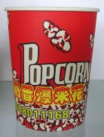 China 32oz -85oz Disposable Paper Popcorn Buckets With Single Side PE Coated for sale