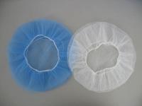 China Disposable PP Bouffant Caps 21 Inch Single Elastic Surgical Mob Cap for Hospital Food Industry for sale