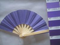 China 10cm Small Size Paper Folding Fans With Natural Bamboo Frame for sale