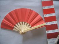 China 10cm Small Size Paper Folding Fans With Natural Bamboo Frame for sale