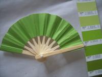 China 10cm Small Size Paper Folding Fans With Natural Bamboo Frame for sale