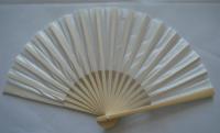 China 21cm Folding Hand Fans / Foldable Fan With Print Silk Fabric for sale