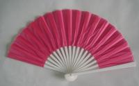 China 21cm Folding Hand Fans / Foldable Fan With Print Silk Fabric for sale