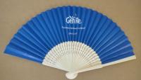 China Custom Paper Fan with Bamboo Ribs 21cm 25cm for Promotional Gifts for sale