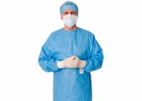 China Protective Sterilized Isolation Gowns Disposable With Knitted Wrist for sale