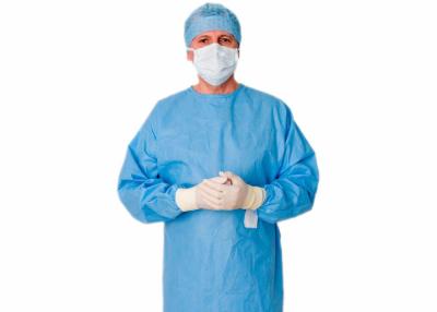China Protective Sterilized Isolation Gowns Disposable With Knitted Wrist for sale