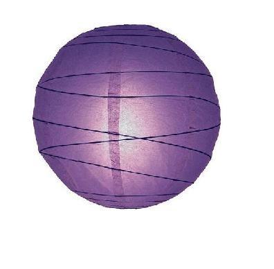 China Traditional Hanging Paper Lanterns Purple Orange Wedding Decoration 8 to 16 Inch for sale