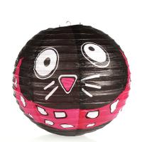 China 8 Inch Printed Hanging Paper Lanterns / Decorative Hanging Lanterns for sale