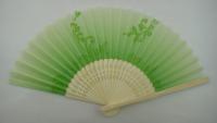China plain color silk or custom design silk hand fan with natural bamboo frame for sale