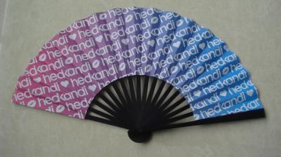 China Dyed Bamboo Hand Fan 21cm Paper or Fabric for Wedding Decoration Promotion for sale
