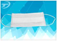 China Disposable 3 Ply Nonwoven Face Mask 17.5 x 9.5cm with Earloop High Filtration for sale