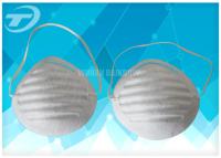 China Disposable dust mask made from polyester fabric with elastic band , white or blue color for sale