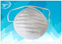 China Disposable dust mask made from polyester fabric with elastic band , white or blue color for sale