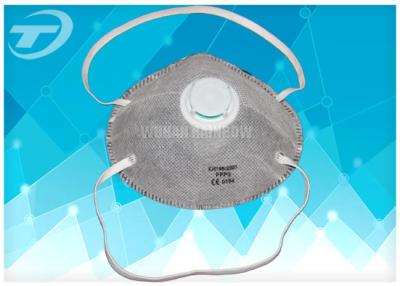 China Valved FFP3 Dust Mask with Activated Carbon 99% Filtration 4 Ply Disposable Respirator for sale