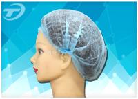 China Disposable Non-Woven MOB Clip Cap Single Elastic Blue CE ISO 18-24 Inch for sale