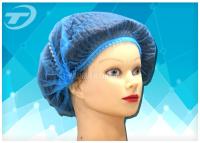 China Disposable Nonwoven Mob Cap 18-24 Inch Single Double Elastic Bouffant Head Cover for Medical Food Industry for sale
