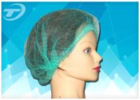 China Disposable Non-Woven Clip Cap 20 Inch Single Elastic SPP Fabric Dust Proof for sale