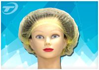 China Disposable SPP Nonwoven Mob Cap 18-24 Inch Single or Double Elastic Breathable Dust Proof for sale