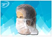 China Disposable Nonwoven Astronaut Hat with 3ply Earloop Face Mask Free Size CE ISO for sale