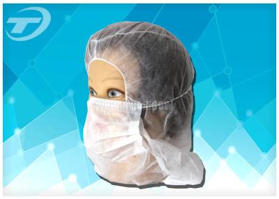 China Disposable Nonwoven Astronaut Hat with 3ply Earloop Face Mask Free Size CE ISO for sale