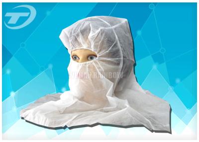 China Disposable Balaclava Hood Non Woven Fabric Dustproof Breathable 18gsm 30gsm CE ISO for sale