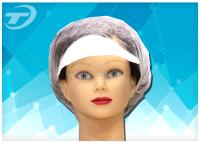 China Disposable Non-Woven Peaked Cap 48cm 61mm CE Certified Dustproof Hair Cover for sale