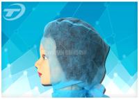 China Disposable Non Woven Snood Cap with Cappa 20cm for Food Industry 50pcs per Bag for sale