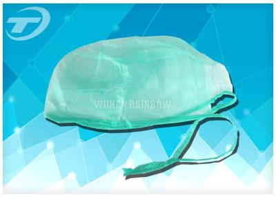 China Disposable Nonwoven Surgical Cap with Tie 25-40gsm Soft Dustproof Breathable CE ISO for sale