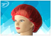China Disposable Nonwoven Bouffant Cap SPP Fabric 10gsm to 30gsm Elastic Edge for Cleanroom Food Processing for sale